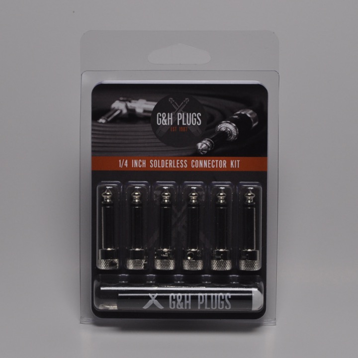 Solderless Kit -6 Connector Pack - Black - AMX Audio