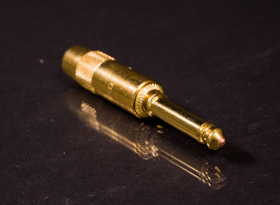 1/4" Quiet Plug, Gold Plated Plug and Housing - AMX Audio