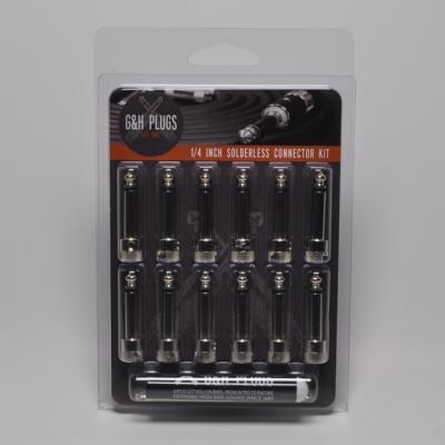 Solderless Kit - 12 Connector Pack - Black - AMX Audio